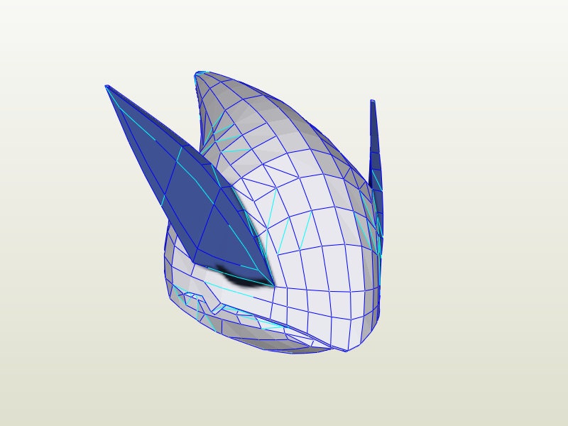 Mascara de Lugia / Lugia Mask, pokemon universe. Papercraft / Pepakura ...