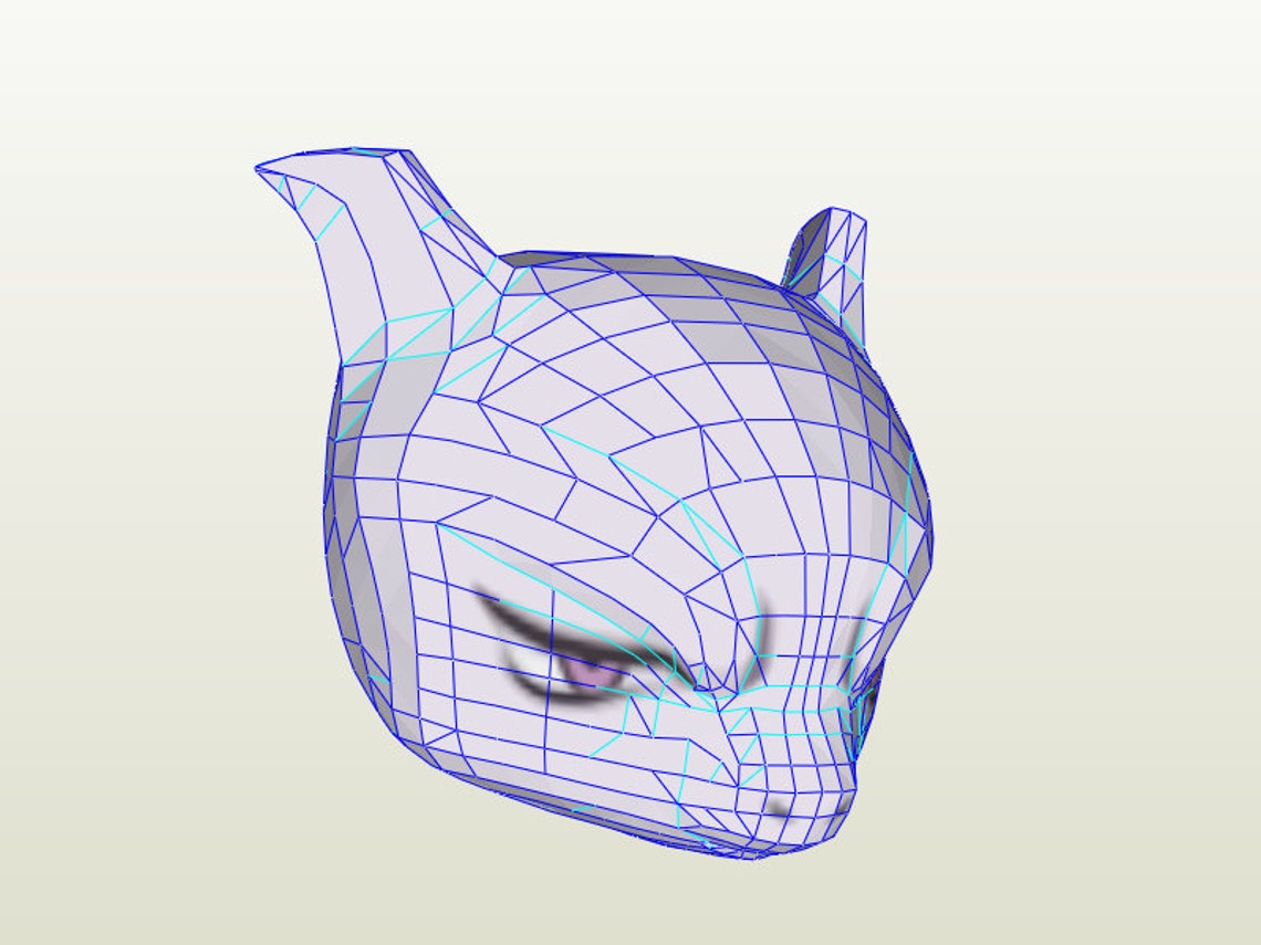 Mascara De Mewtwo / Mewtwo Mask, Pokemon Universe. Papercraft ...