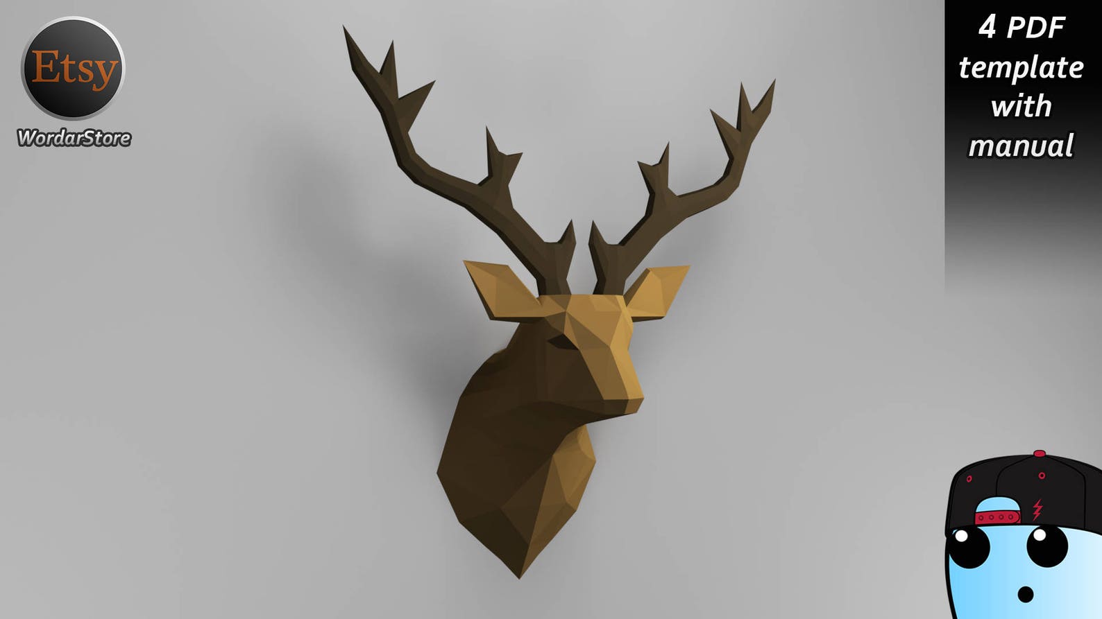 Papercraft, Reindeer, Crafts, Art, Home, Decoration, DIY, Handmade ...