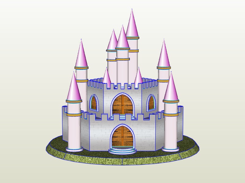 Castle / Castillo, WordarStore. Papercraft / Pepakura. - Etsy España