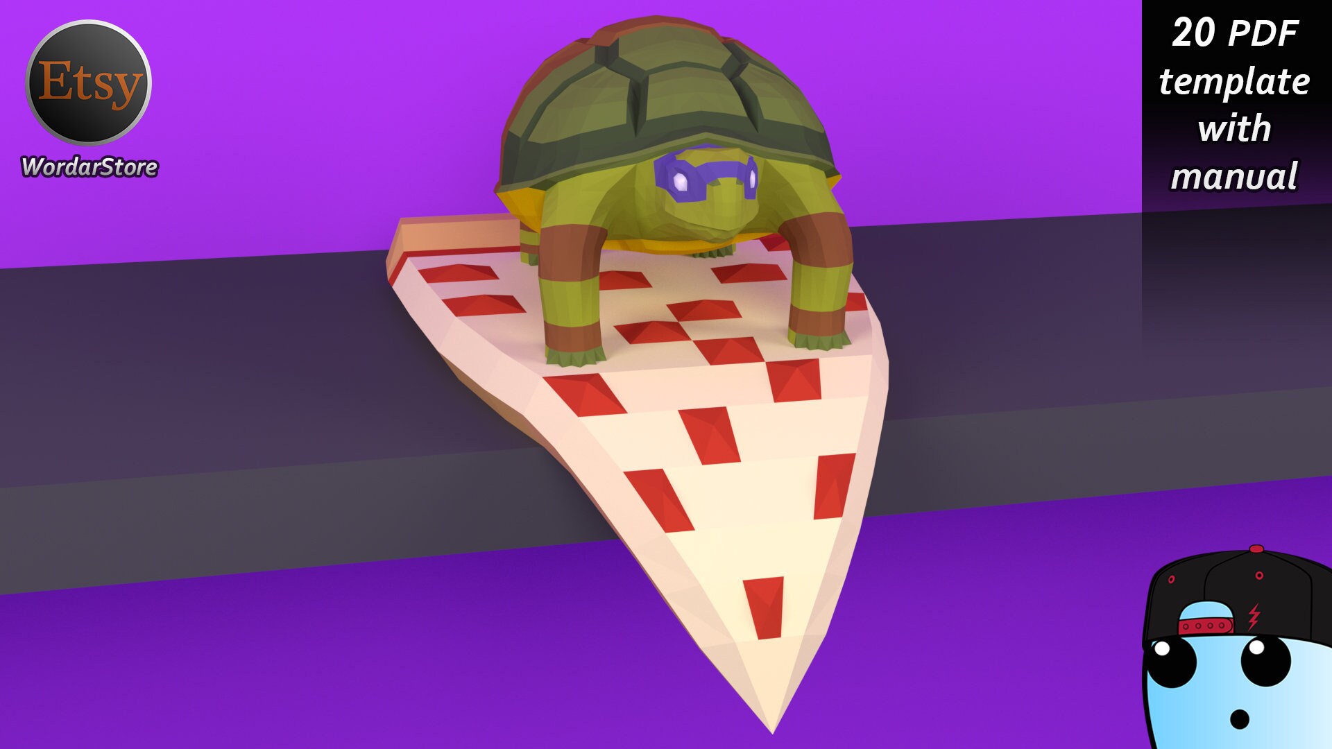 Papercraft, TMNT, Crafts, Art, Home, Decoration, DIY, Handmade, Pattern ...