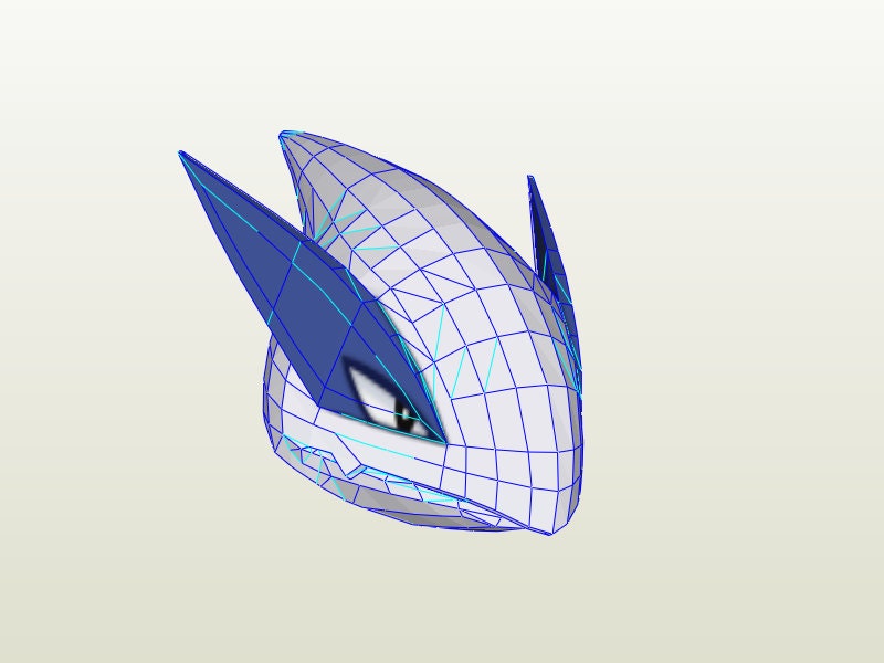 Mascara de Lugia / Lugia Mask, pokemon universe. Papercraft / Pepakura ...