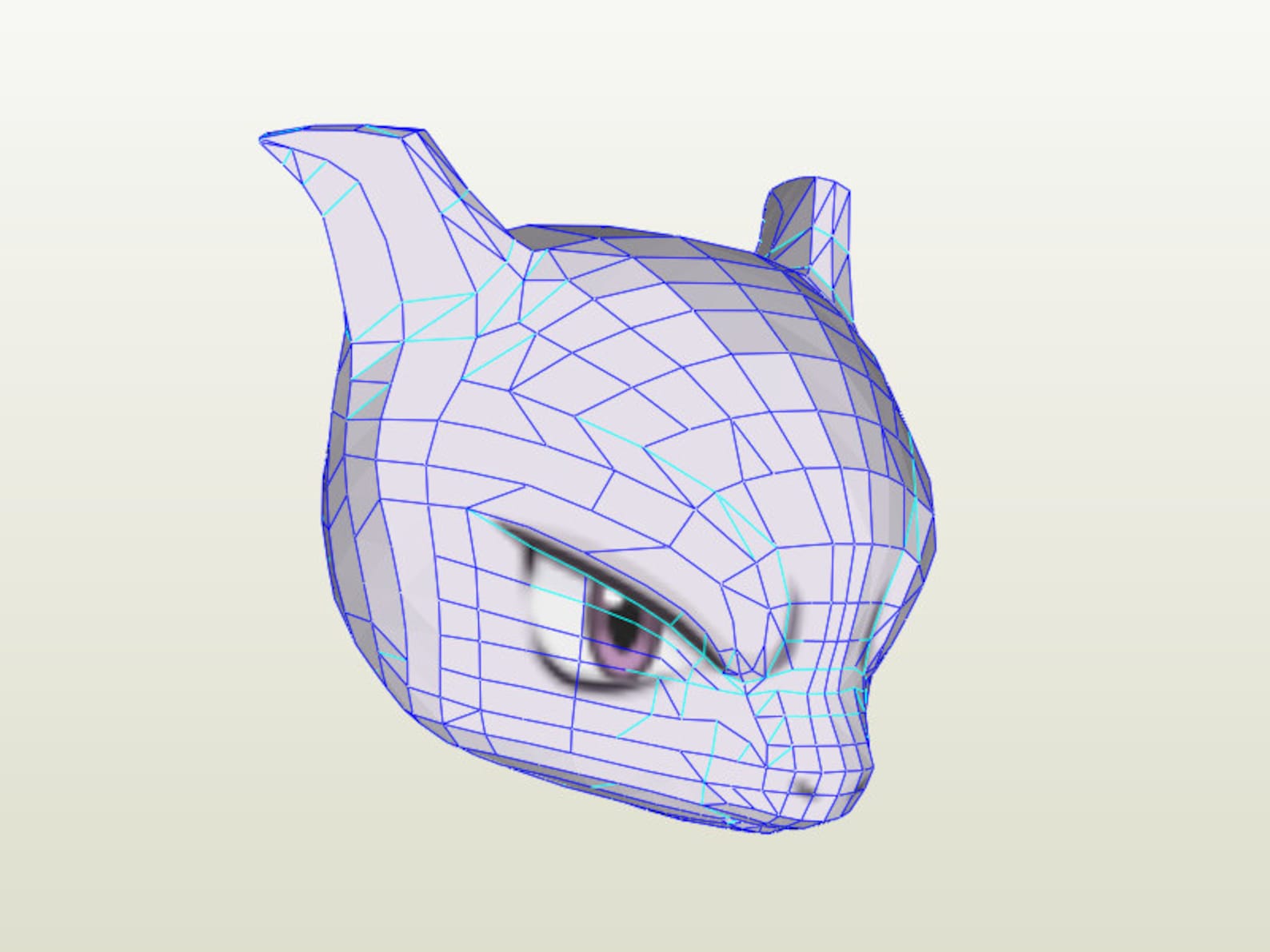 Mascara De Mewtwo / Mewtwo Mask, Pokemon Universe. Papercraft ...