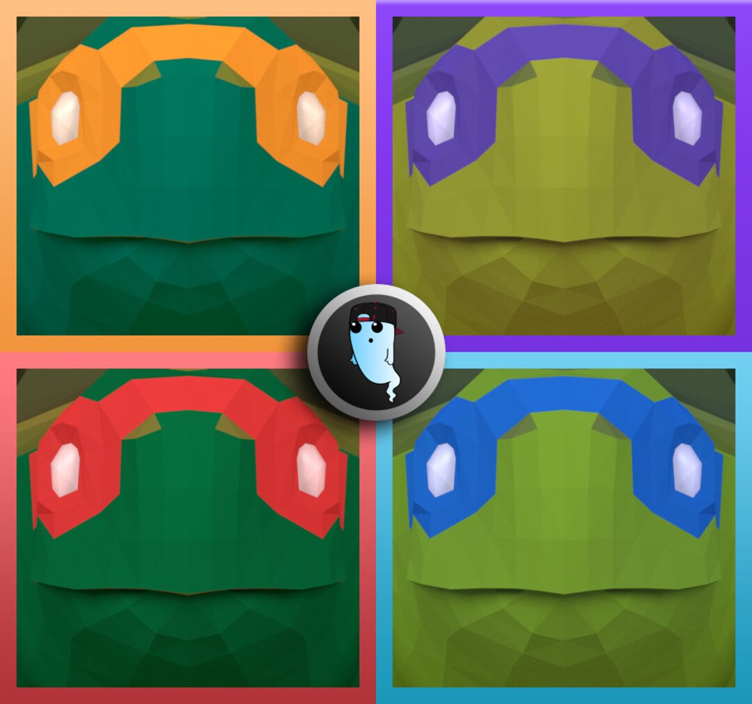 Papercraft, TMNT, Crafts, Art, Home, Decoration, DIY, Handmade, Pattern ...