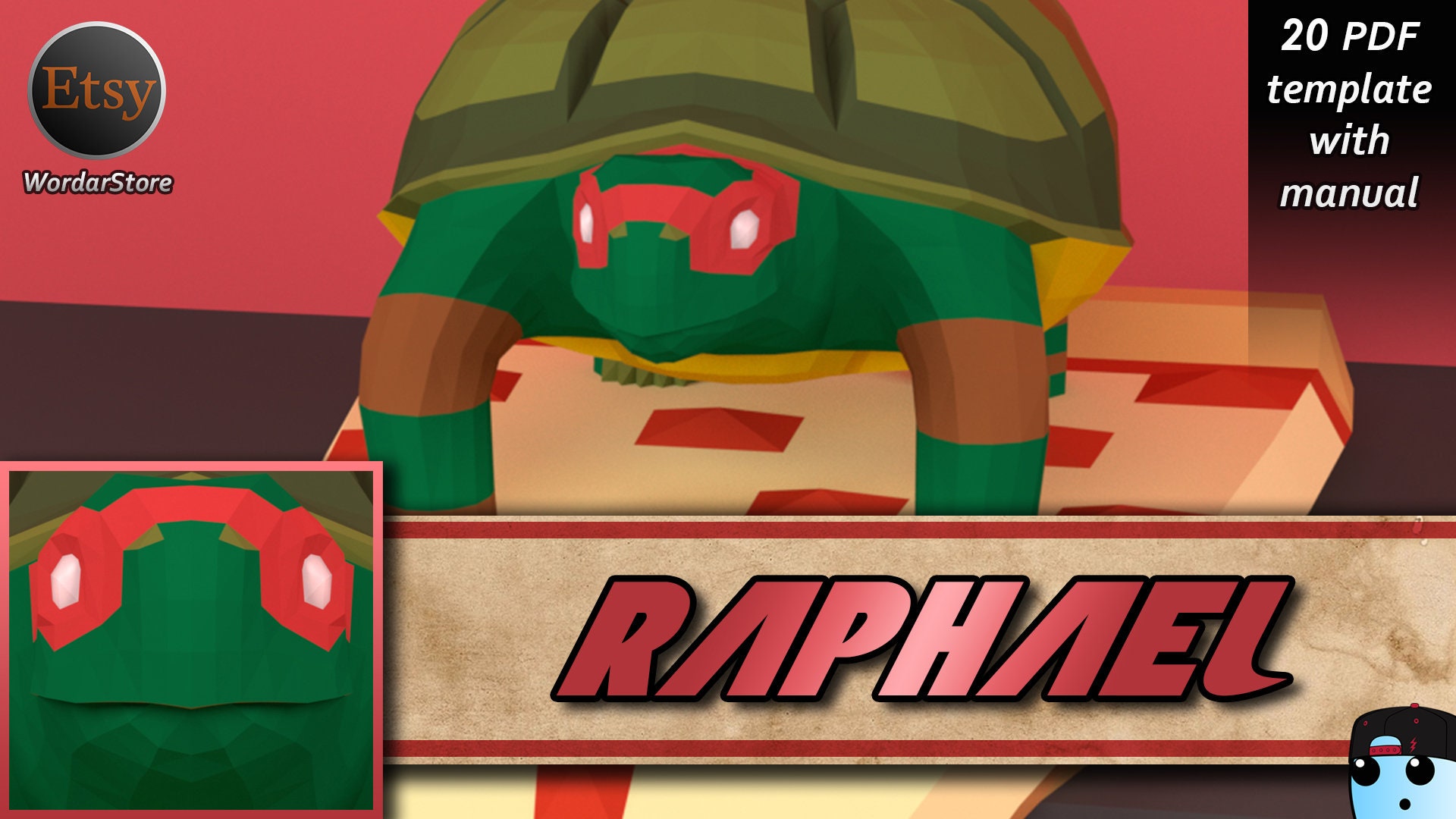 Papercraft, TMNT, Crafts, Art, Home, Decoration, DIY, Handmade, Pattern ...