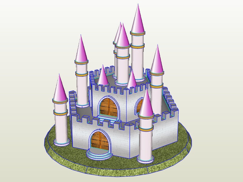 Castle / Castillo, WordarStore. Papercraft / Pepakura. - Etsy España
