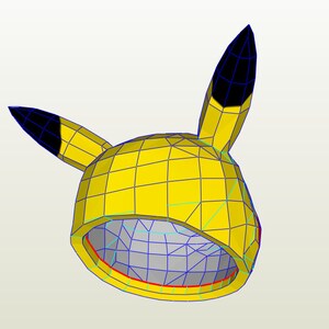 Pikachu Mask / Pikachu Mask, Pokemon Universe. Papercraft / Pepakura ...