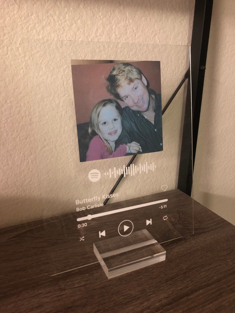 Spotify Song Glass Panel for Anniversary Scannable Spotify | Etsy