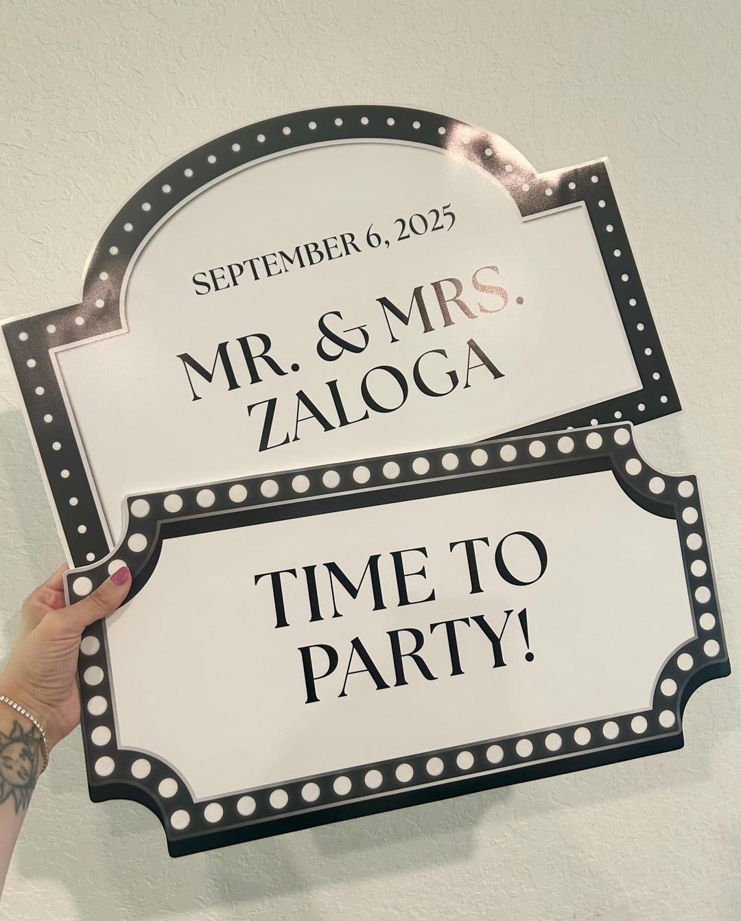 Bridal Party Entrance Sign | Club Sign | Wedding Reception Bottle ...
