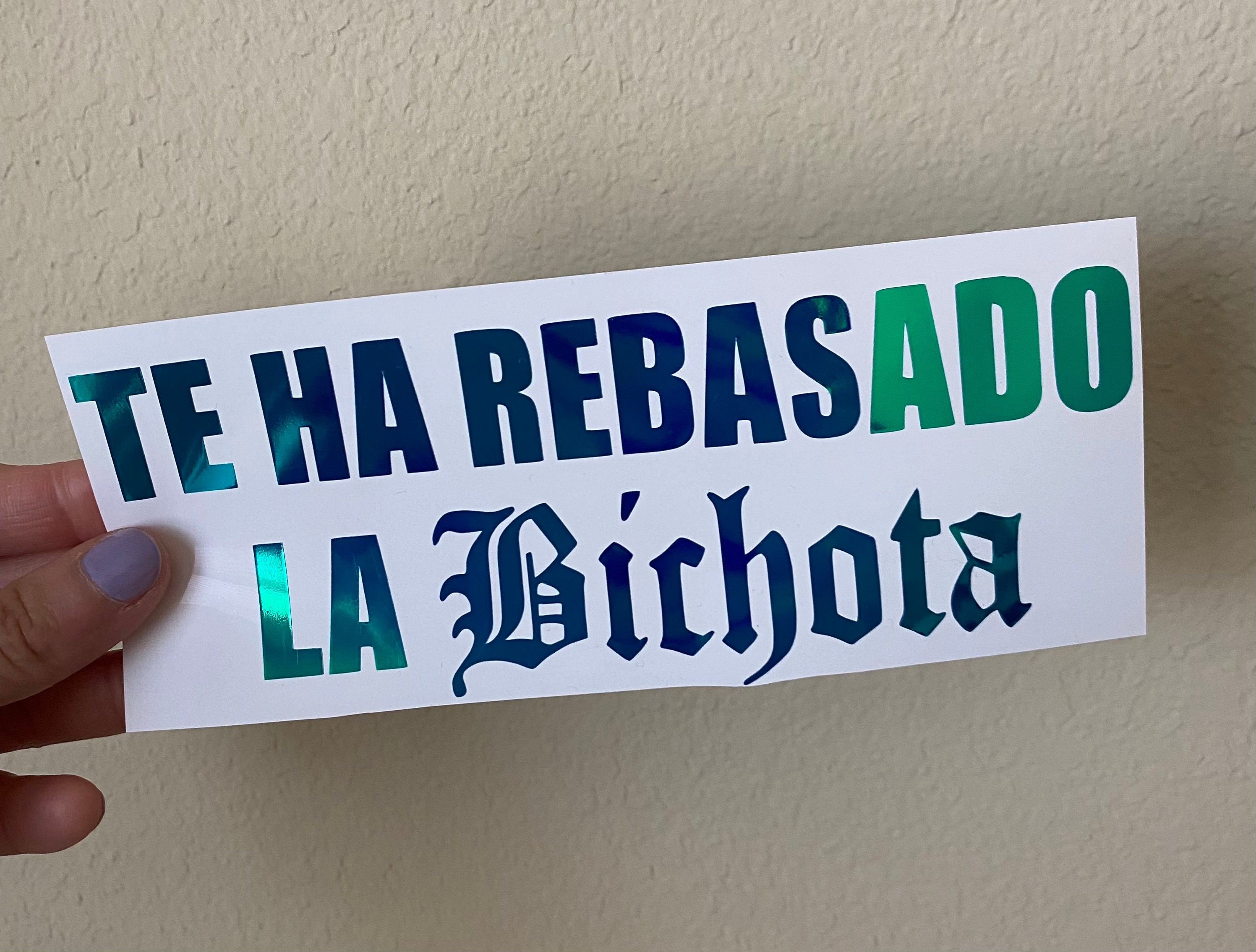 Te Ha Rebasado La Bitchota Decal Bichota Car Decal Funny - Etsy