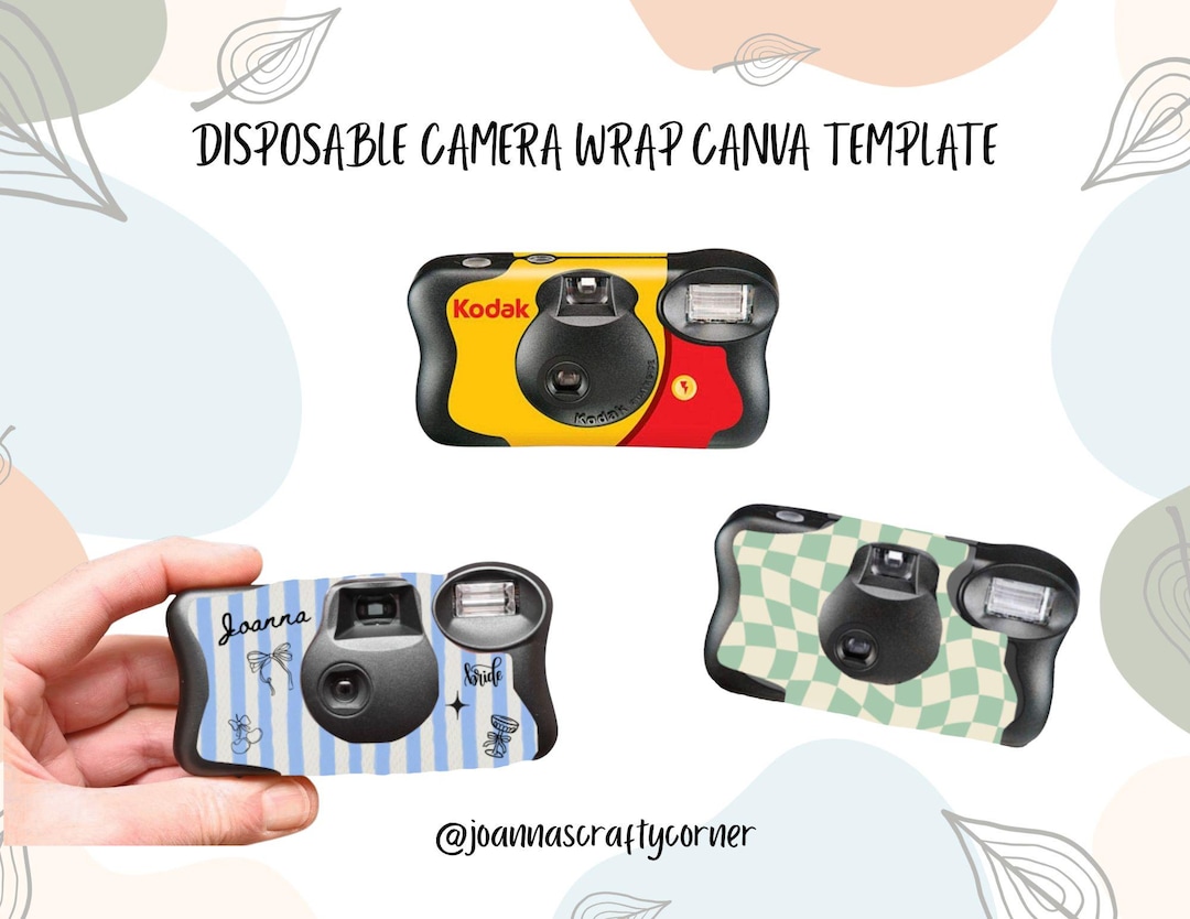 Disposable Camera Wrap Template | DIY Digital Item | Printable Camera ...