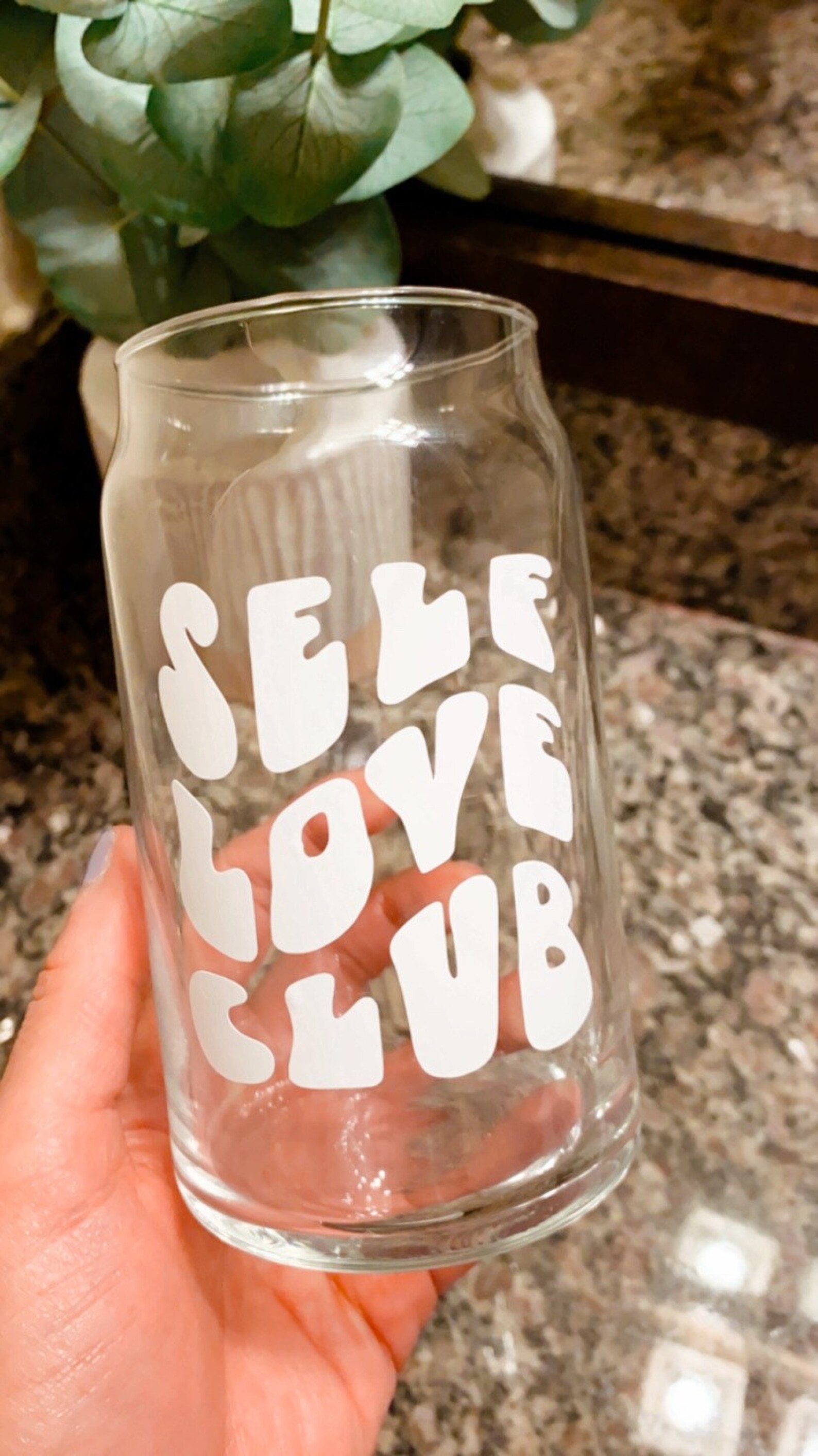 Self Love Club Beer Can Glass Iced Coffee Cup Valentines | Etsy