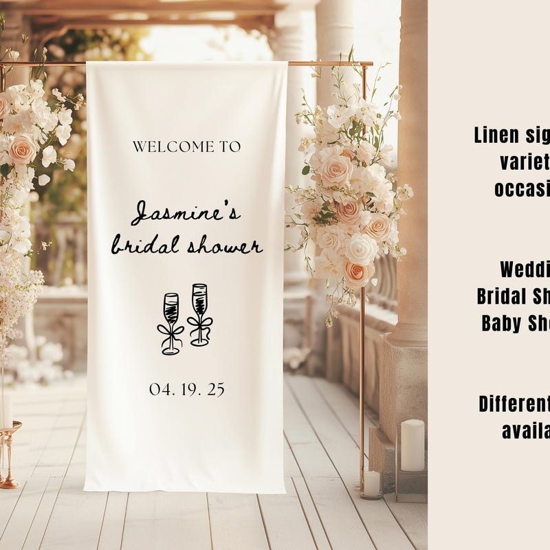 Welcome Linen Tapestry - Etsy