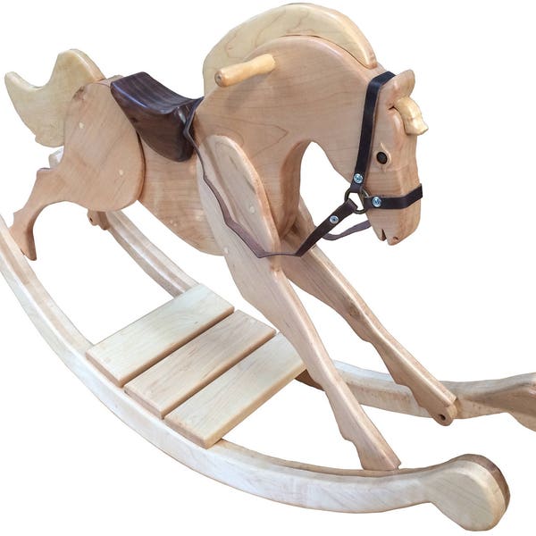 Wooden Rocking Horse - Etsy