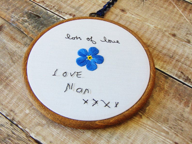 Forget Me Not Handwriting Gift Actual Handwriting - Etsy