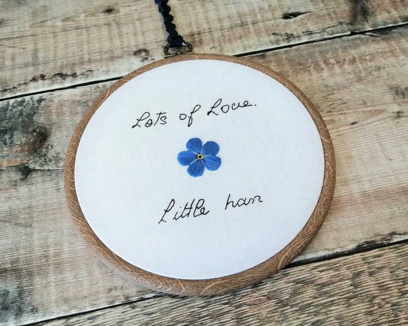 Forget Me Not Handwriting Gift Actual Handwriting - Etsy