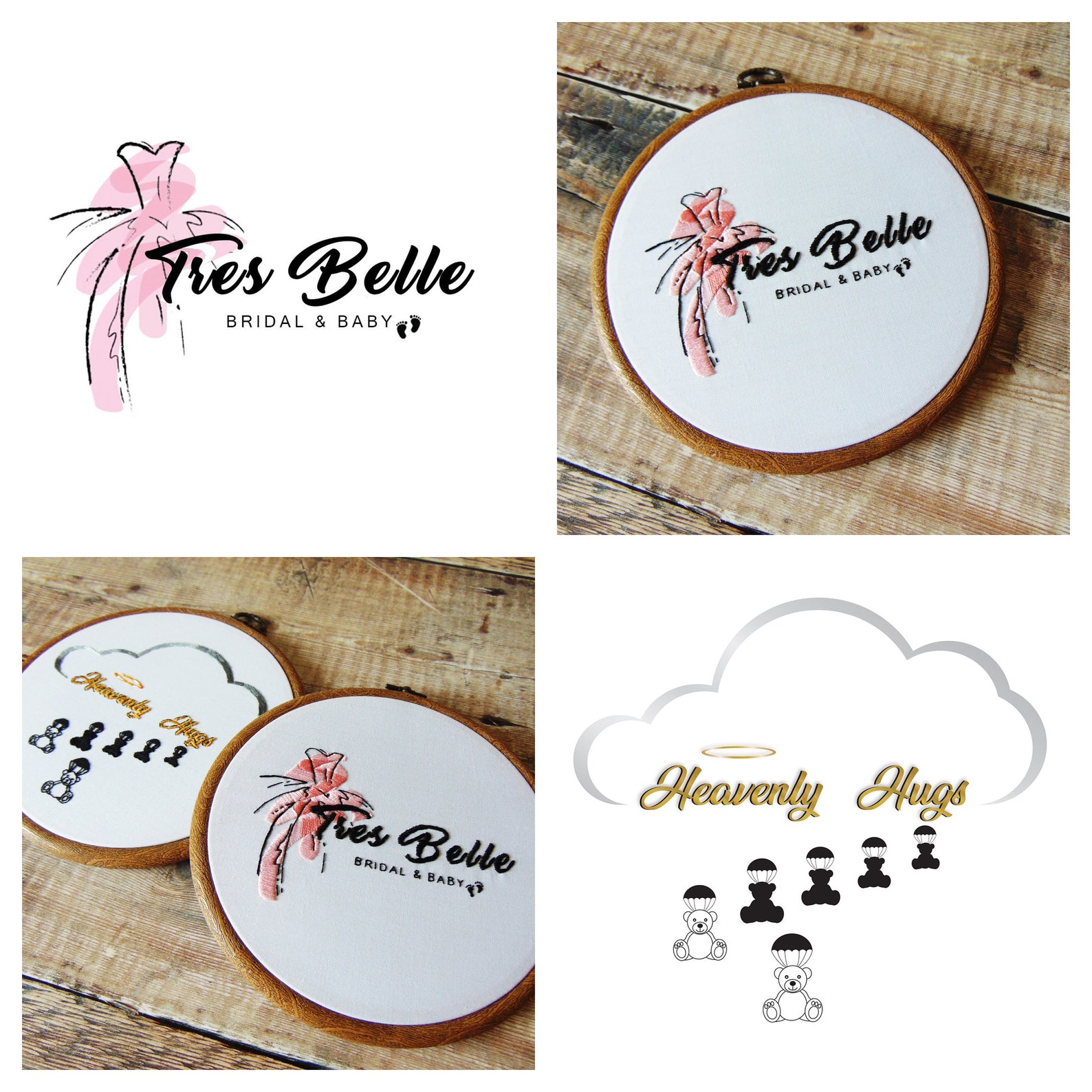 Your Logo Transformed Into Hand Embroidery Hoop Art | Etsy