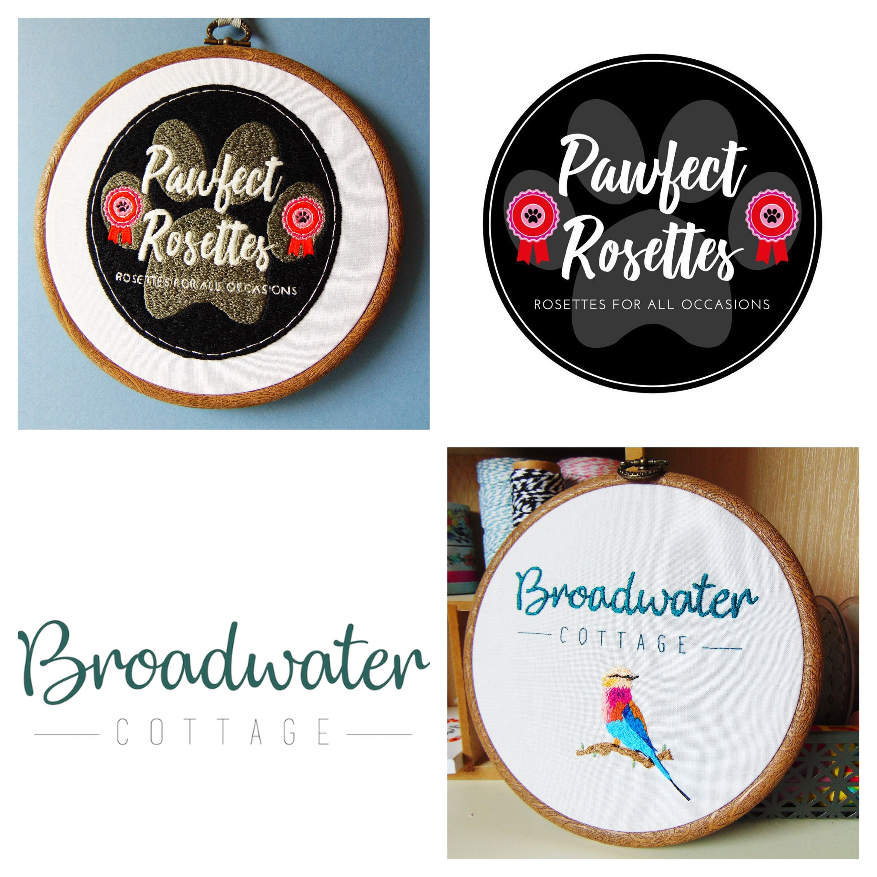 Your Logo Transformed Into Hand Embroidery Hoop Art | Etsy
