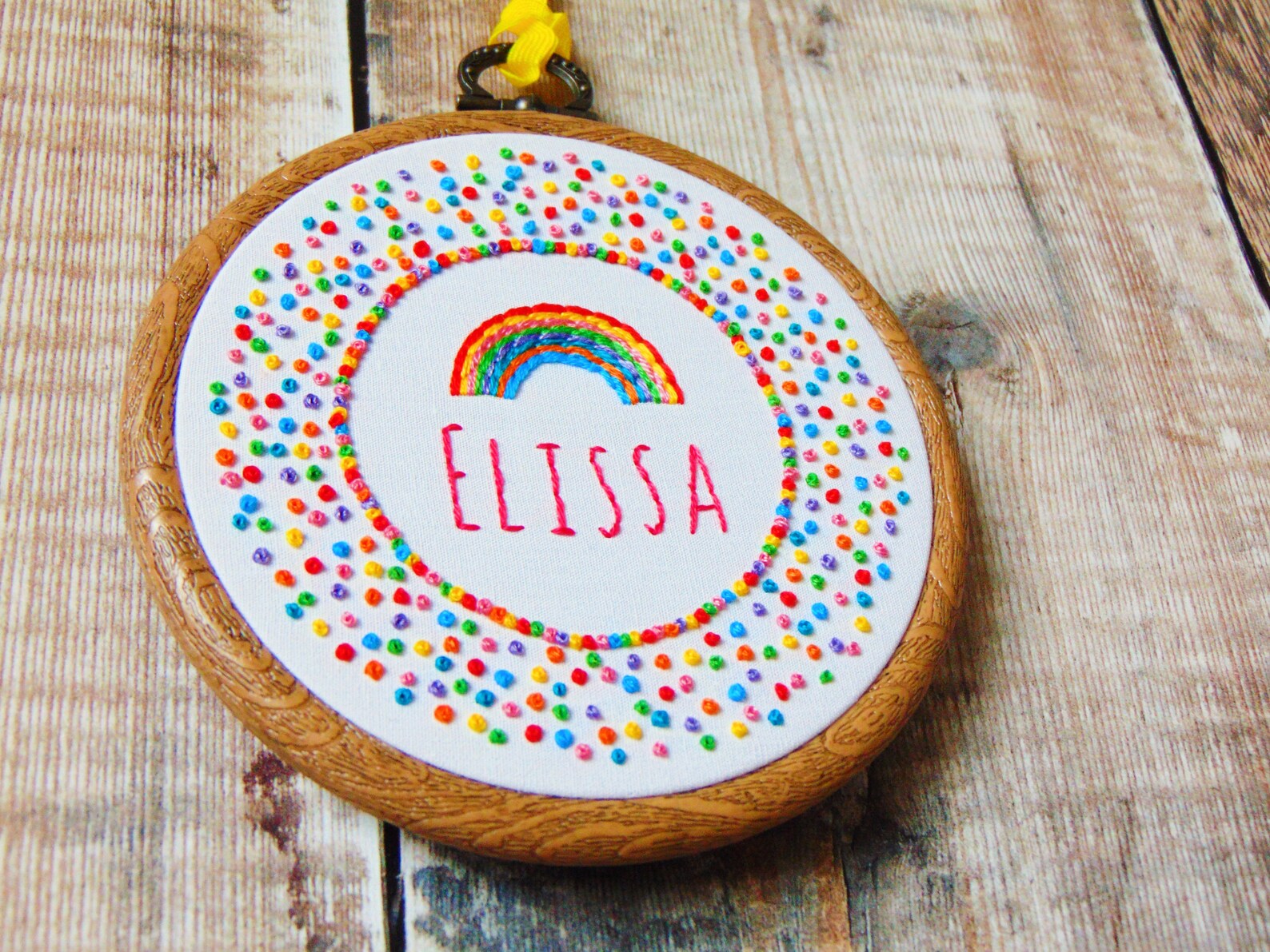 Personalised Birthday Gift, Kids Birthday, Rainbow Wall Art, Kids Room ...