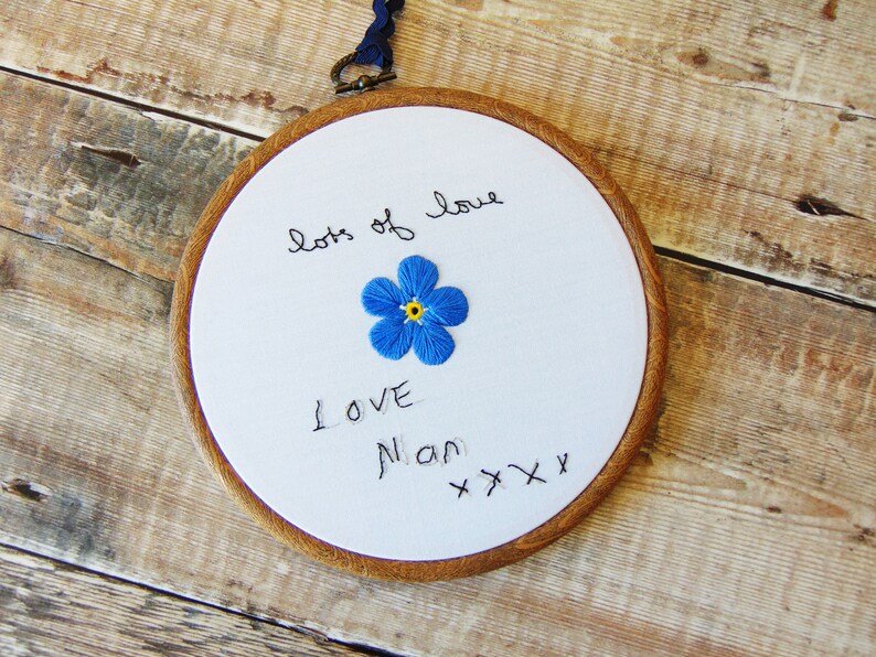 Forget Me Not Handwriting Gift Actual Handwriting - Etsy