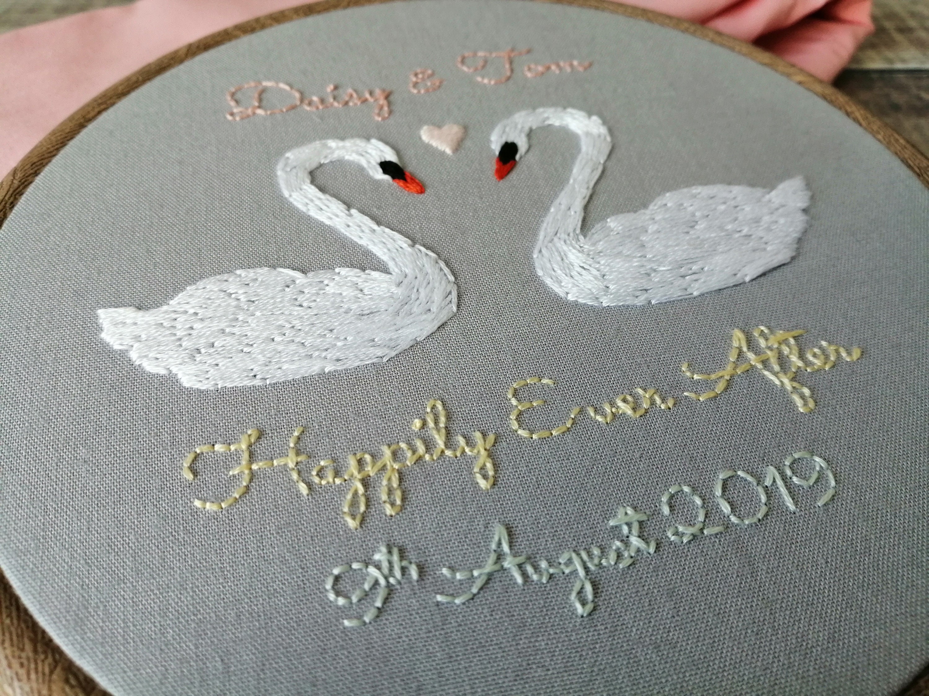 Swan Anniversary Gift Swans in Love Wedding Gift Engagement - Etsy ...