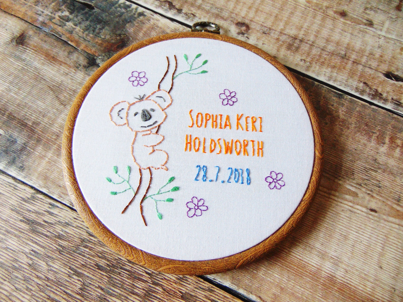 Koala Gift, Personalised Koala Bear Gifts, Austrialian Animals, Nursery ...