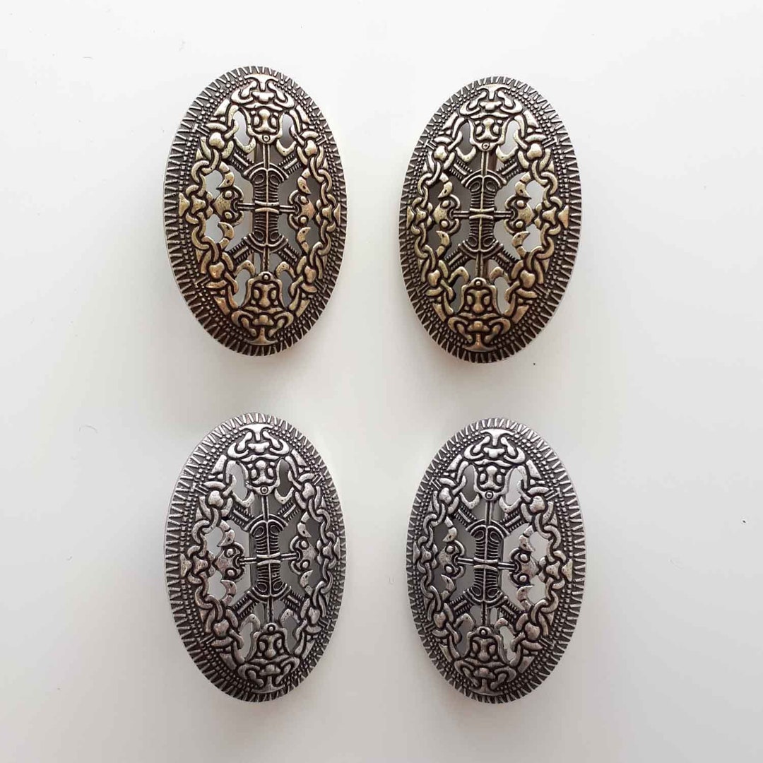 Viking Turtle Brooches With Open Knotwork Talisman - Etsy