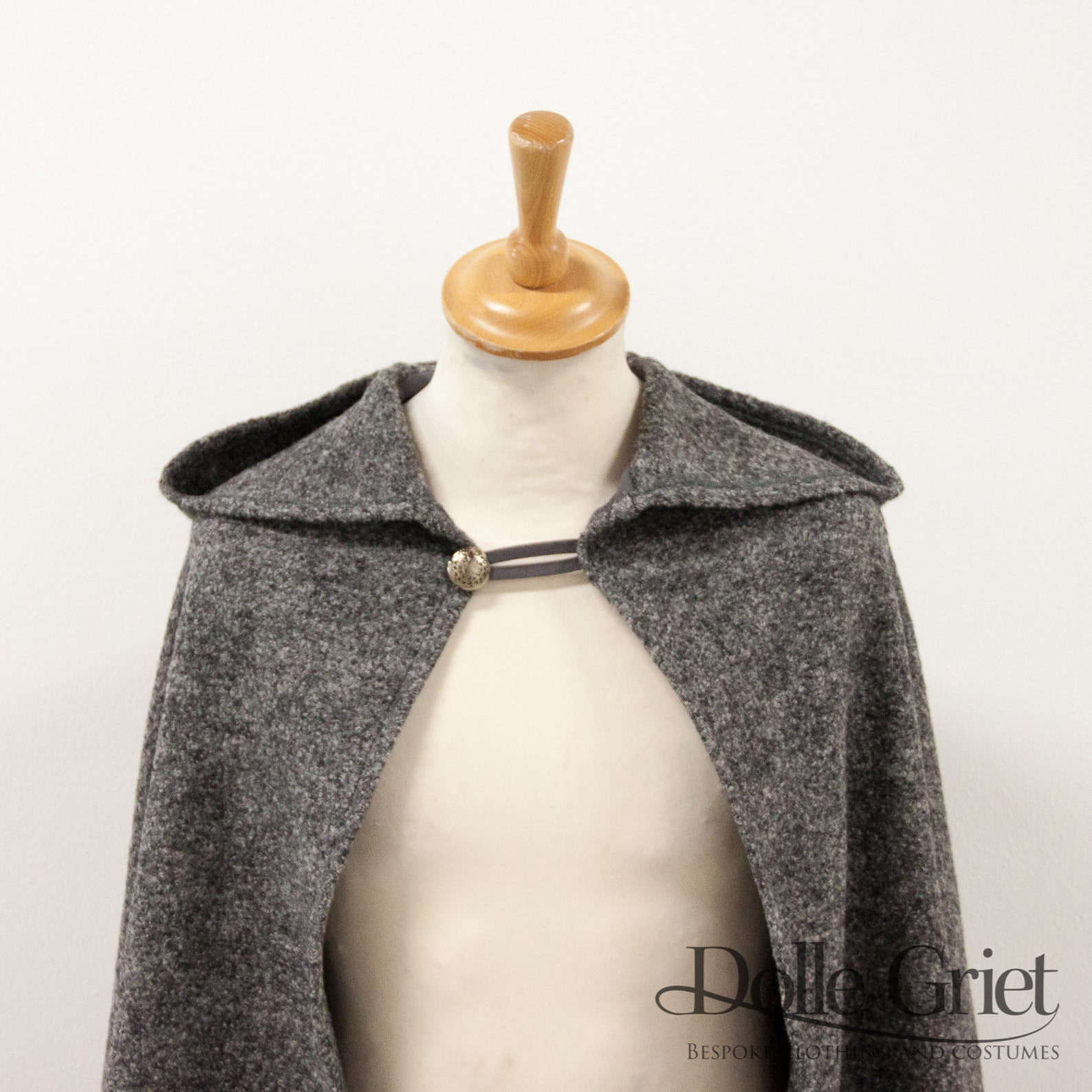 100% Wool Cloak in Gray Warm and Ready to Ship - Etsy