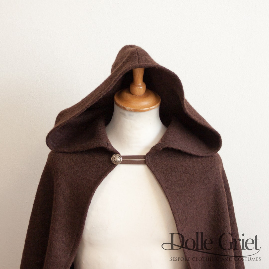 100% Wool Cloak in Walnut Brown -- Warm and Ready to Ship! - Etsy