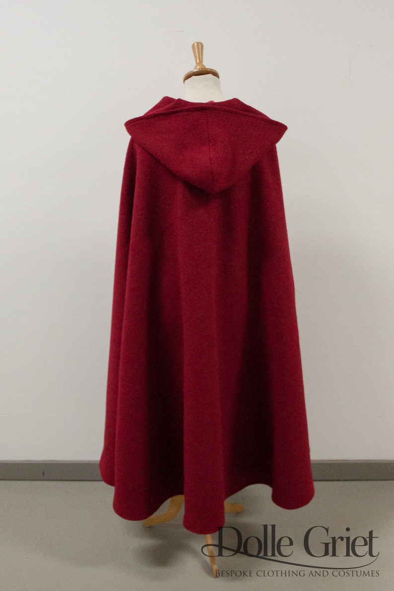 100% Wool Cloak in Bright Red -- Warm and Ready to Ship! - Etsy