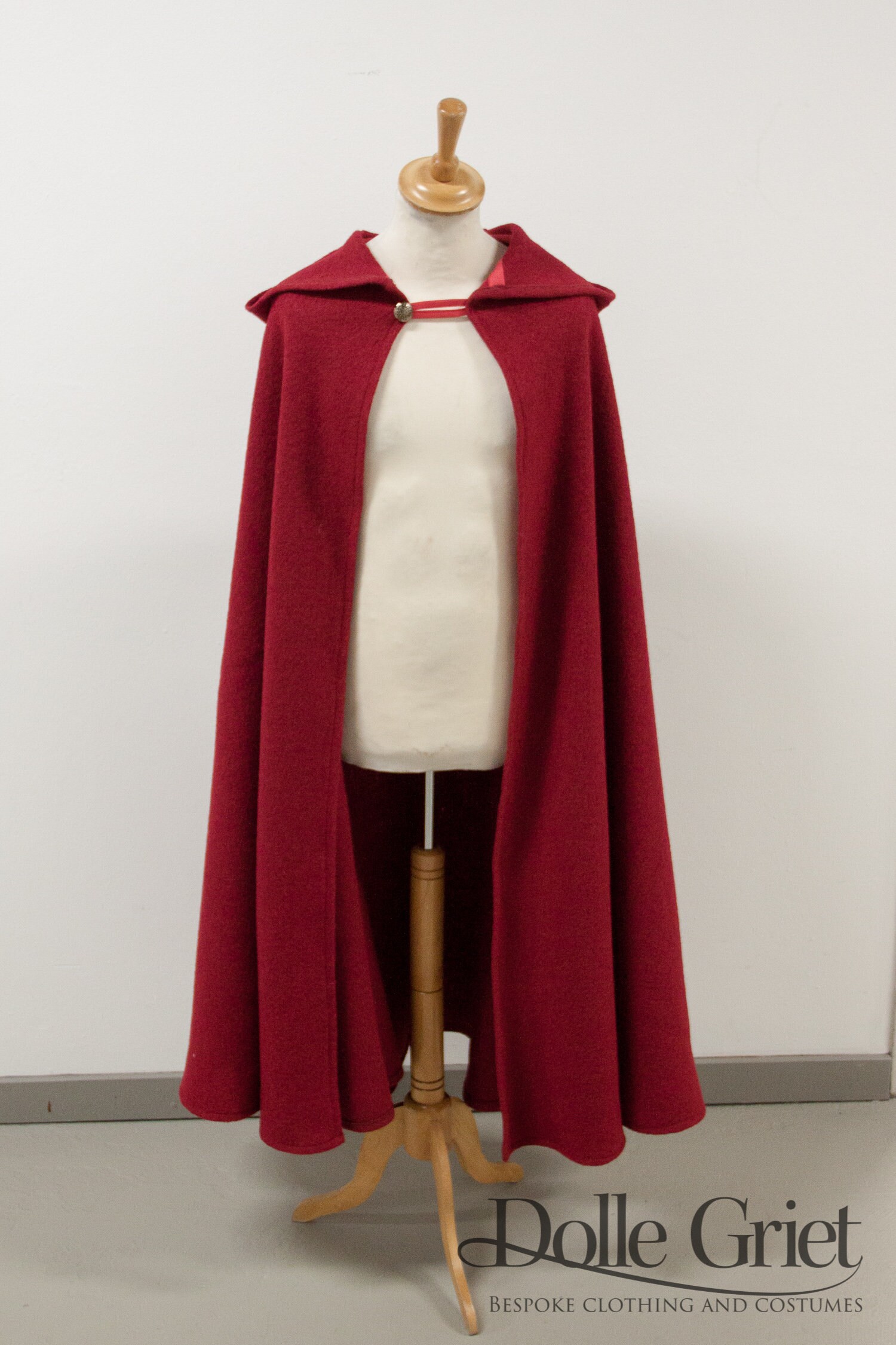 100% Wool Cloak in Bright Red -- Warm and Ready to Ship! - Etsy