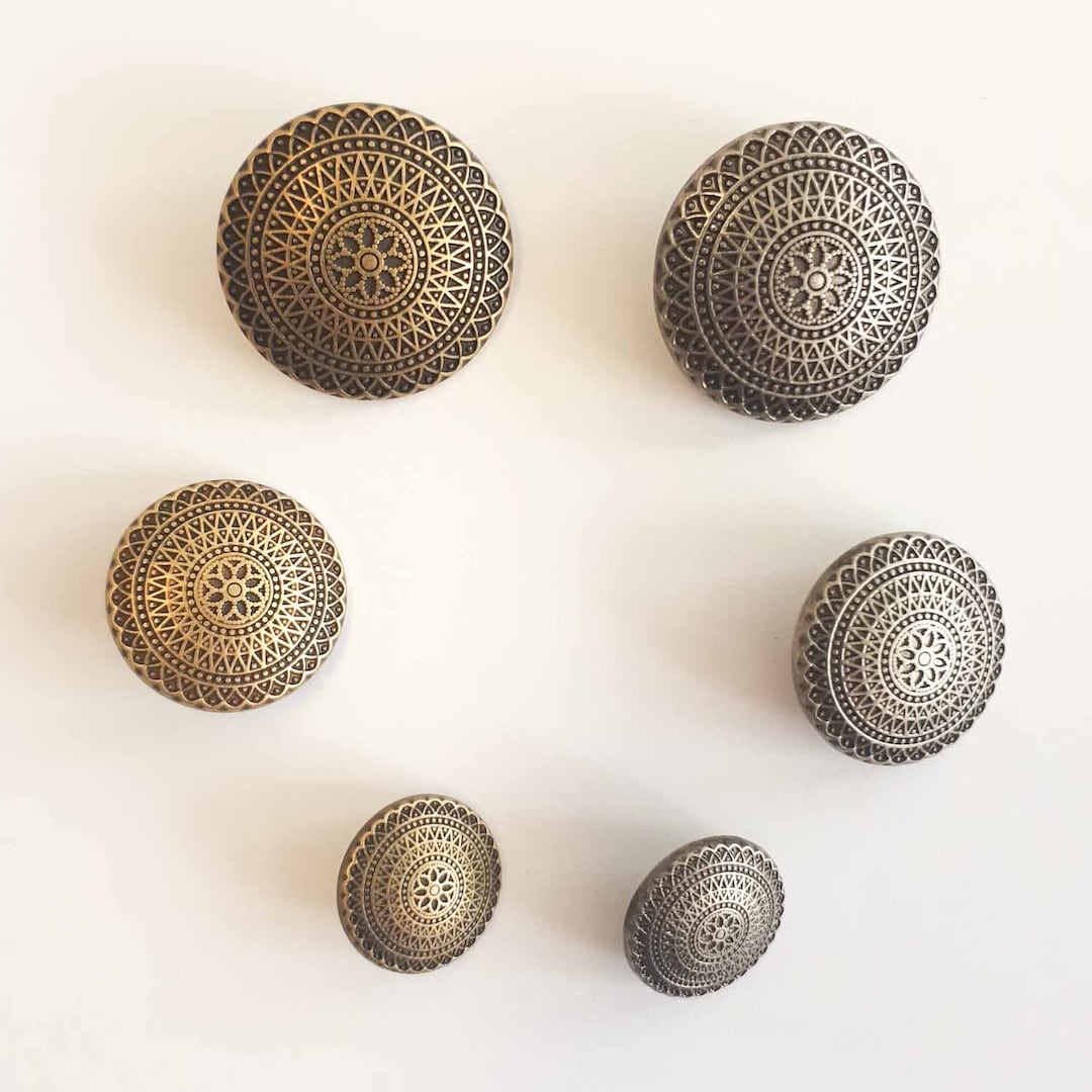Starburst Buttons - Set of 5 - Etsy