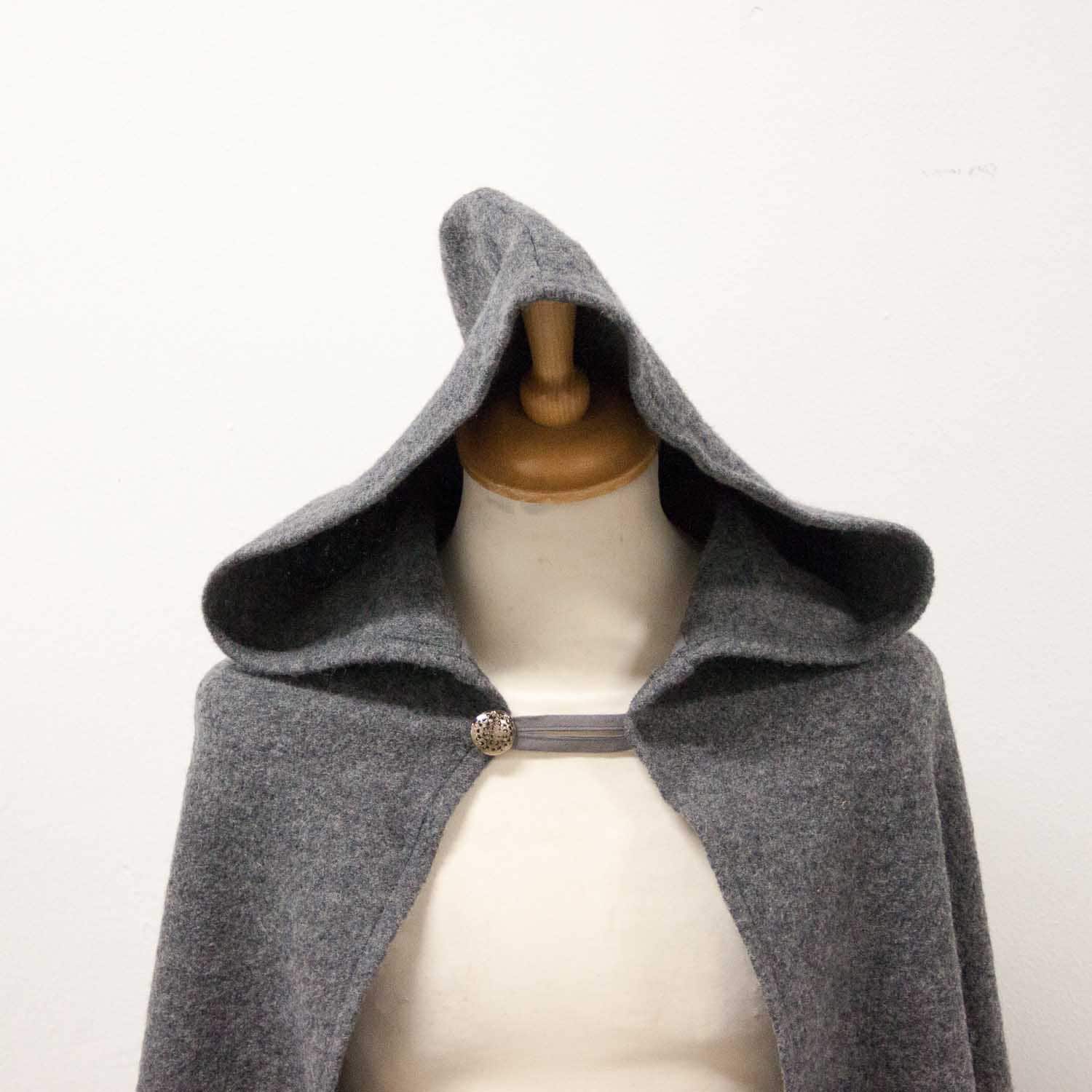 100% Wool Cloak in Gray -- Warm and Ready to Ship! - Etsy