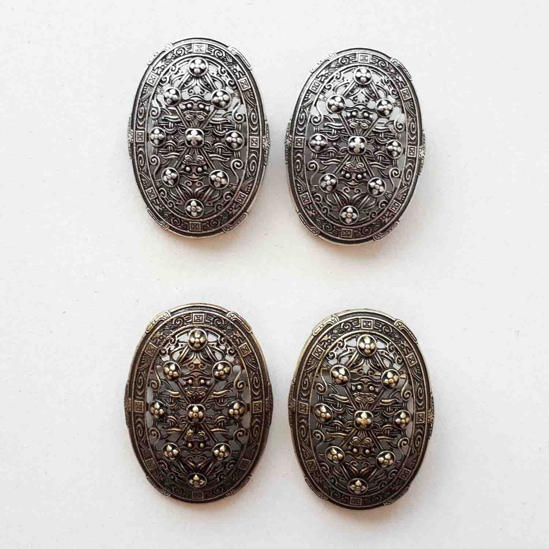 Viking Turtle Brooches - Set of Two Knotwork Design - Etsy
