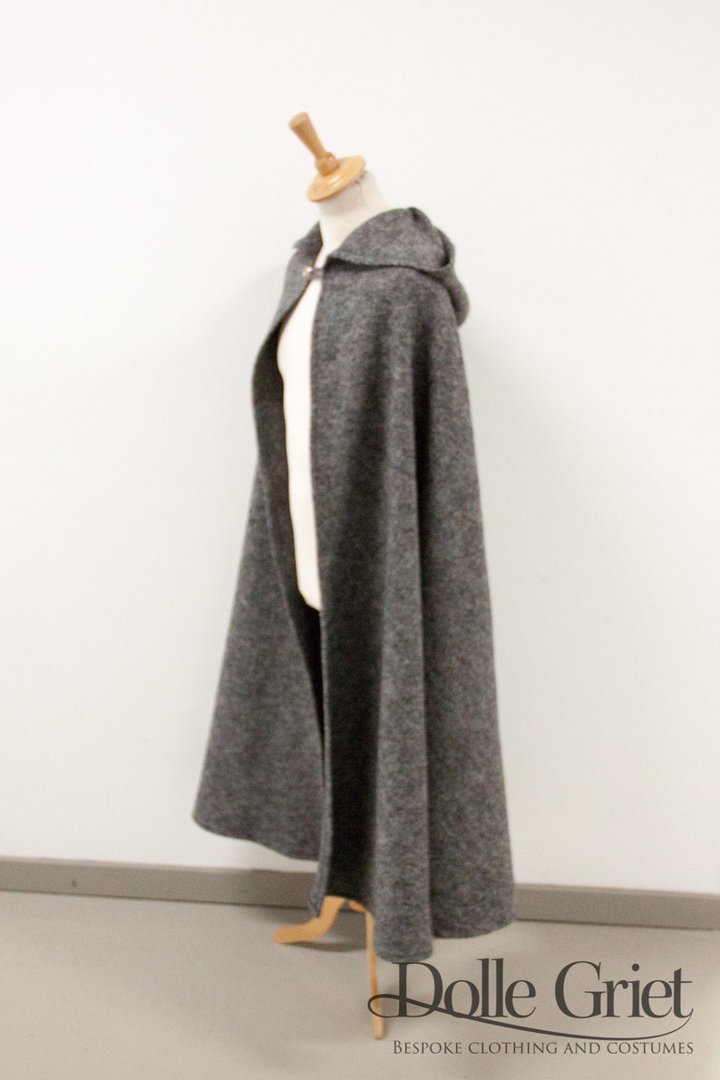 100% Wool Cloak in Gray -- Warm and Ready to Ship! - Etsy