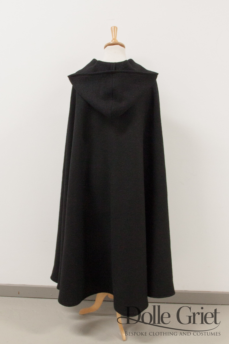100% Wool Cloak in Black -- Warm and Ready to Ship! - Etsy