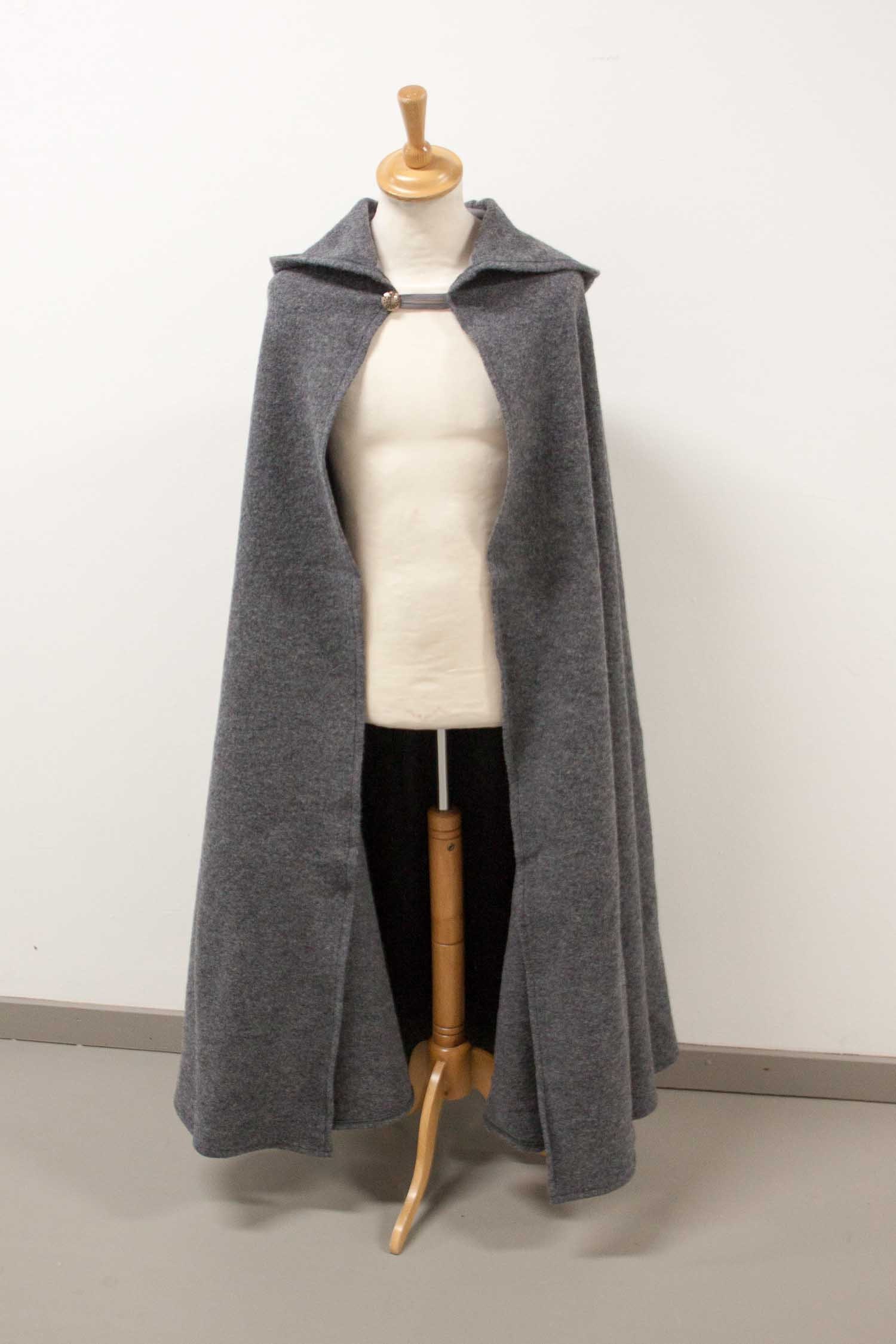 100% Wool Cloak in Gray -- Warm and Ready to Ship! - Etsy