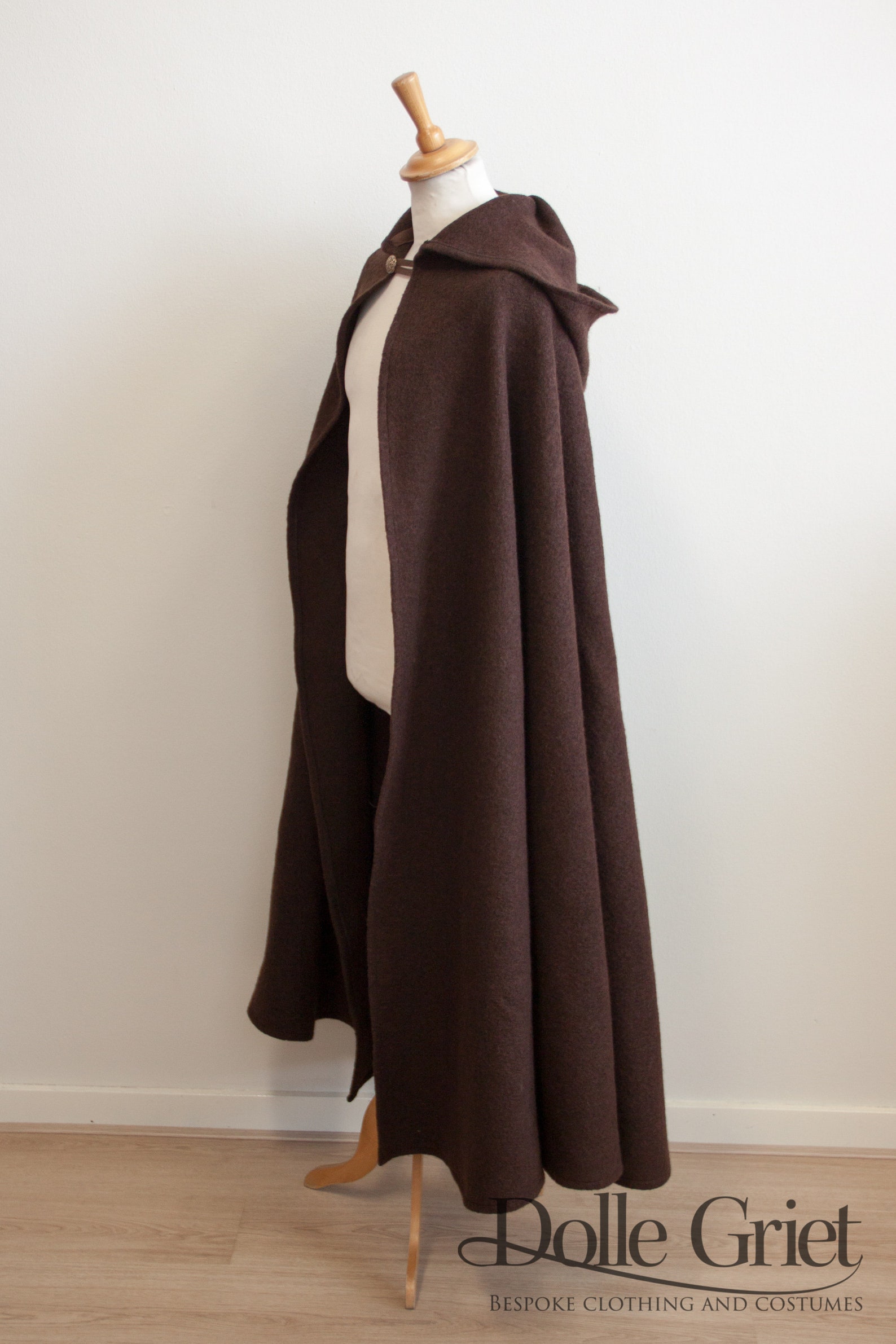 100% Wool Cloak in Walnut Brown -- Warm and Ready to Ship! - Etsy
