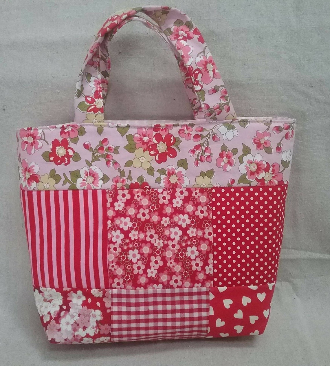 Padded Patchwork Bag Handmade With Love - Etsy