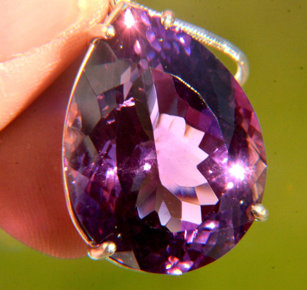 Huge Amethyst Pendant - 51.5ct Natural Bolivian Amethyst - Etsy