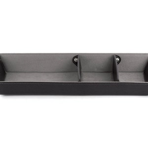 Desk Organizer - Leather Catchall - Office Tray - Desk Tray - Tray With ...