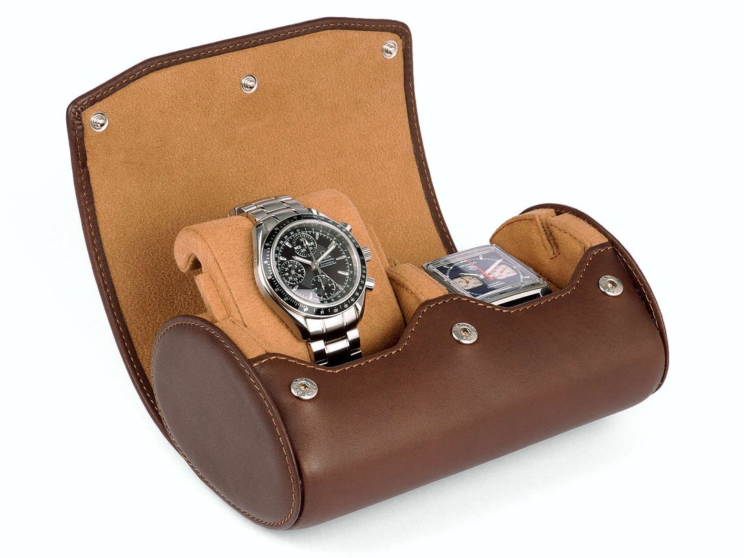 Travel Watch Roll With Stand Function for 2 Watches - Men's Gift ...