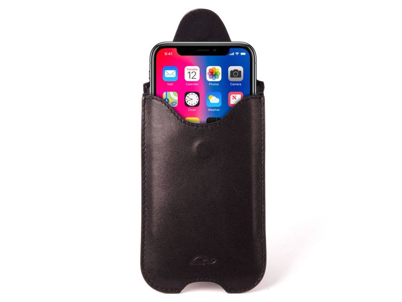 Iphone X / Xs Leather Pouch Iphone X / Xs Leather Sleeve - Etsy