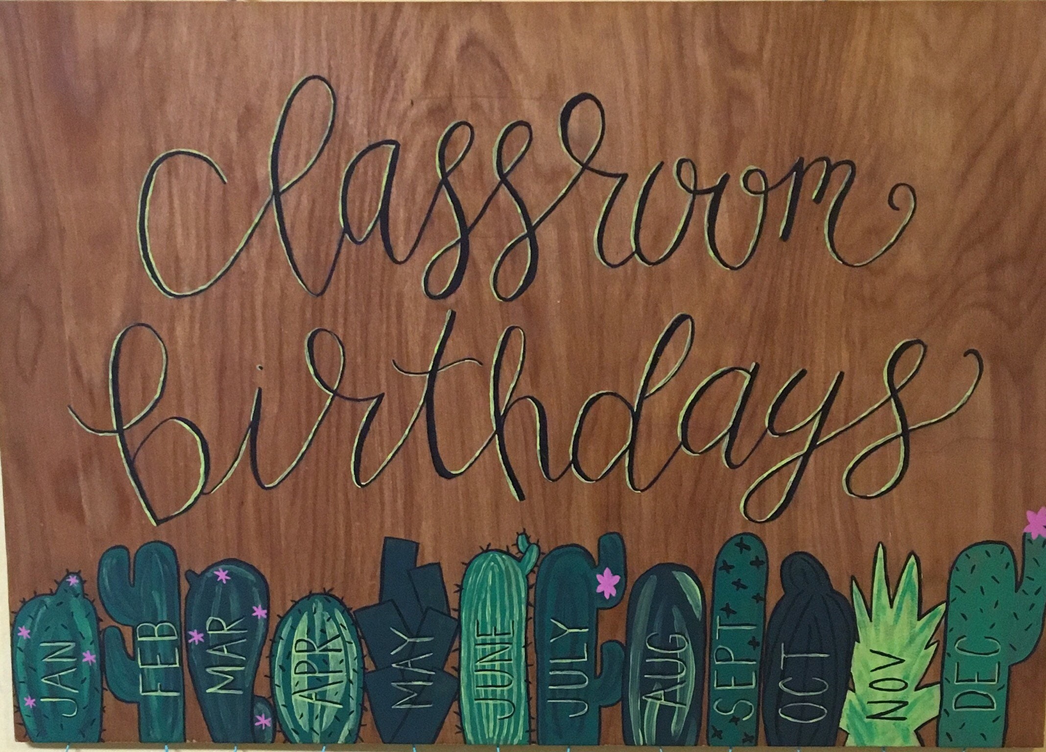 Handmade Classroom Birthday Sign - Etsy