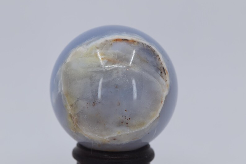 Blue Chalcedony Sphere - Etsy UK