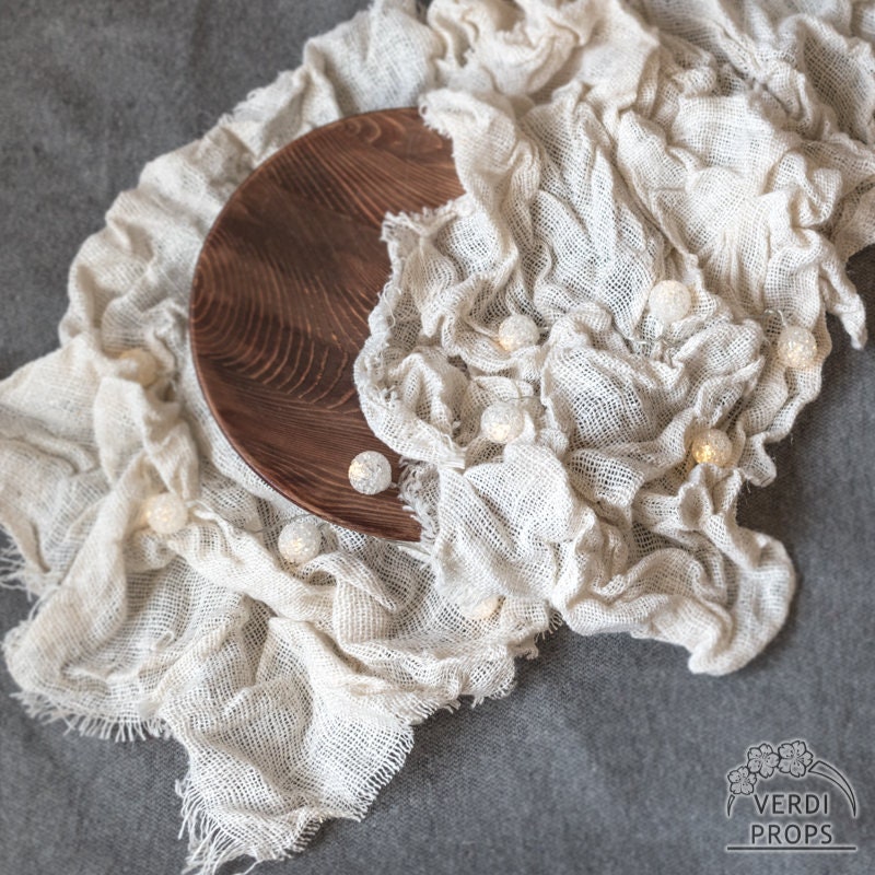 Layering blanket Burlap Newborn Photography Props Green red | Etsy