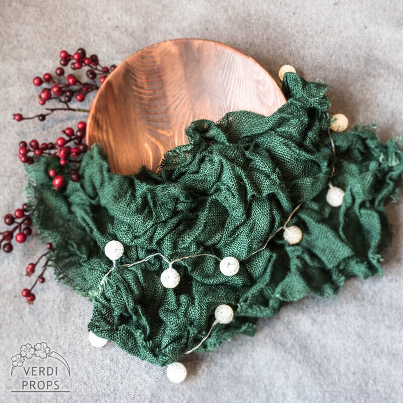 Layering Blanket Burlap Newborn Photography Props Green Red White ...