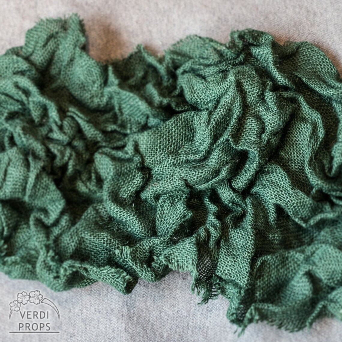 Layering blanket Burlap Newborn Photography Props Green red | Etsy