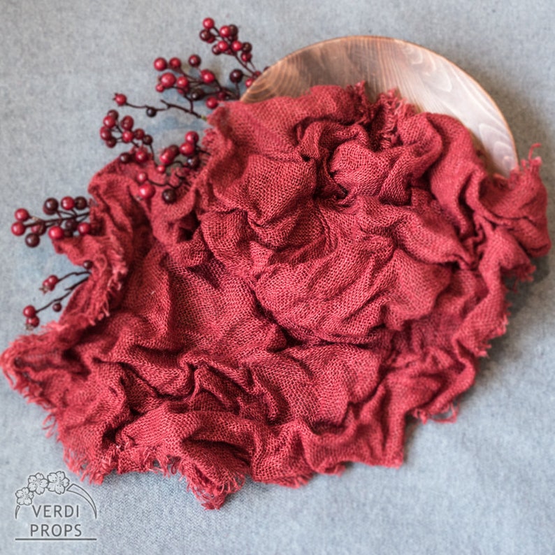 Layering Blanket Burlap Newborn Photography Props Green Red White ...