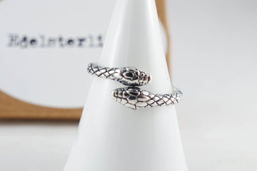 925 Sterling Silver Snake Ring, Snake Ring, Snake Jewelry, Animal ...